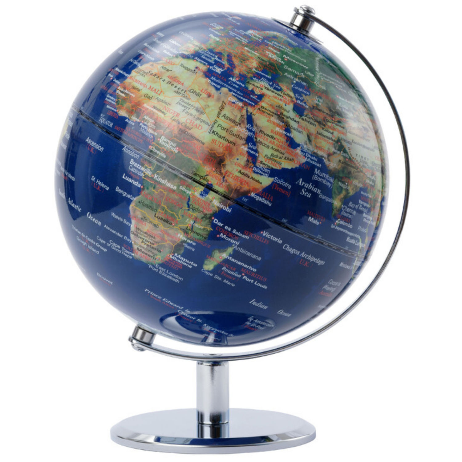 Globe terrestre Lunar Ø 200mm Couleurs Originales (Troika) - Pierro ...