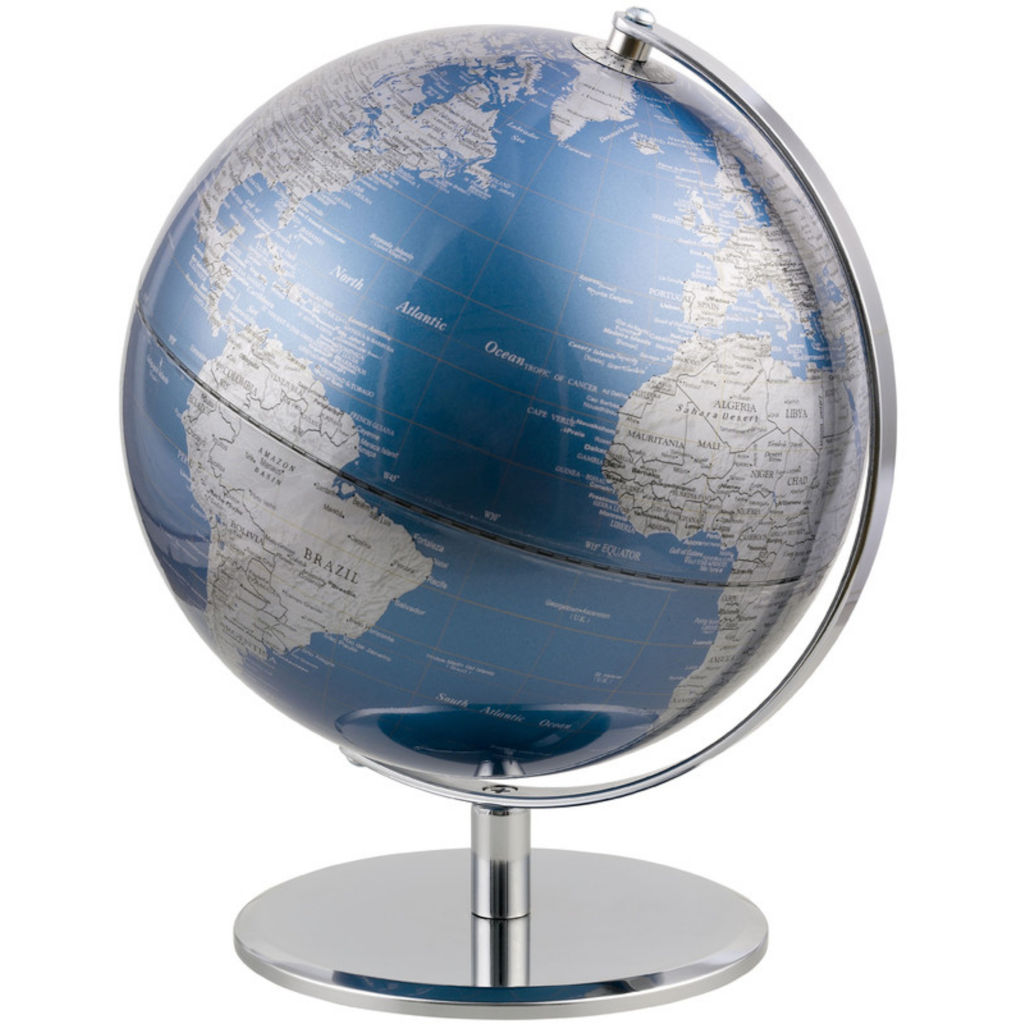 Globe terrestre Planet Ø250mm Bleu Profond (Troika) - Pierro-Astro la ...