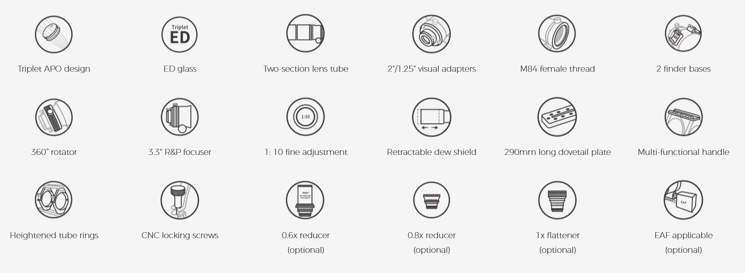 Lunette astronomique 103/700 APO triplet (Askar) - Pierro-Astro la ...
