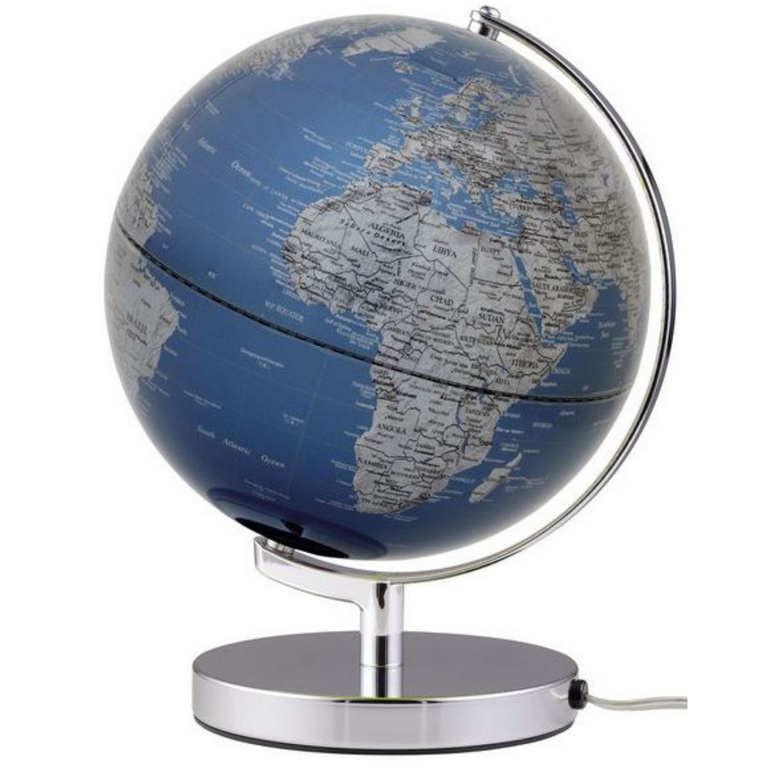 Globe terrestre Terra Light Ø250mm Bleu Profond (Troika) - Pierro-Astro ...