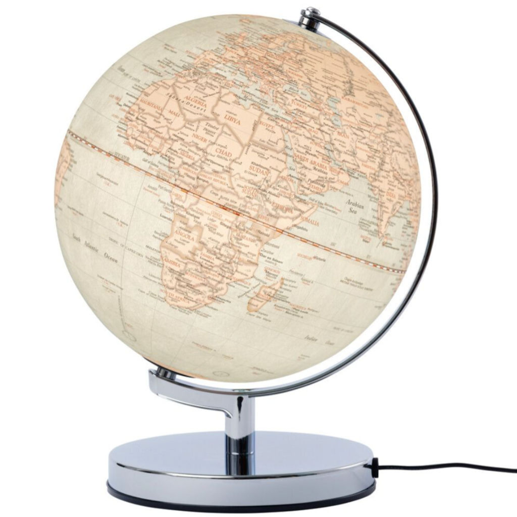 Globe terrestre Terra Light Ø250mm Bleu et Rose (Troika) - Pierro-Astro ...