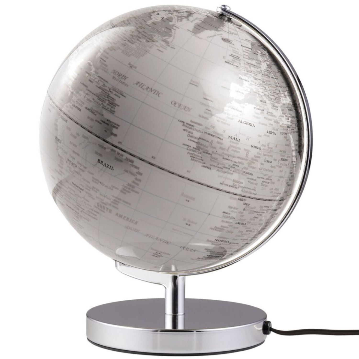 Globe terrestre Terra Light Ø250mm blanc (Troika) - Pierro-Astro la ...