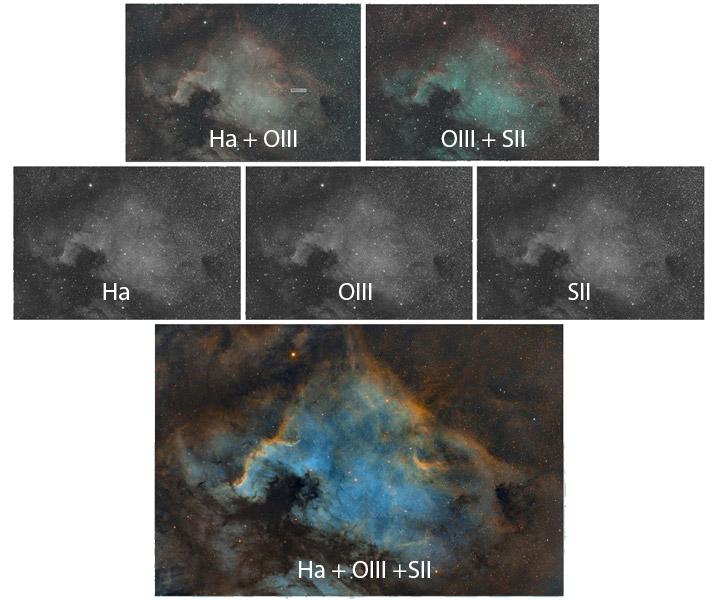 Lot de 2 filtres photo dual-bande SHO : Hα (H-alpha)-OIII et SII-OIII 6nm Colour Magic D1+D2 ...