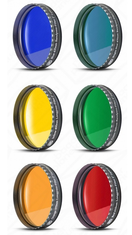 Filtres visuels: Lot de 6 filtres visuels colorés, plans parallèles ...